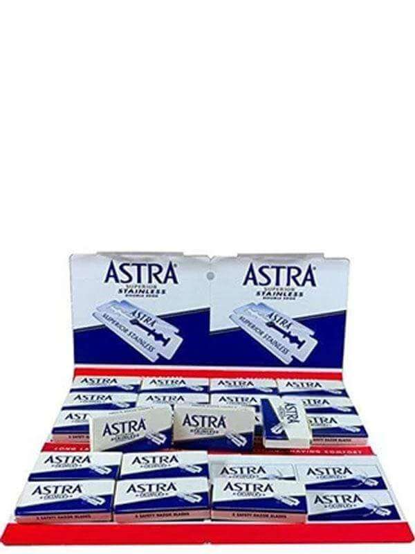 Astra Superior Stainless Double Edge Razor Blades 100's - Premium ...