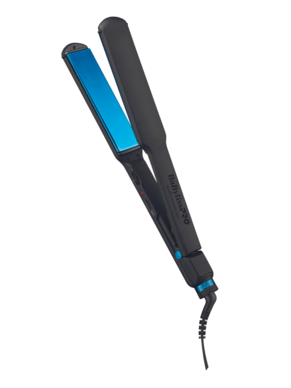 BaBylissPRO Nano Titanium Black & Blue 1 1/2" Ultra Thin Flat Iron #BN ...