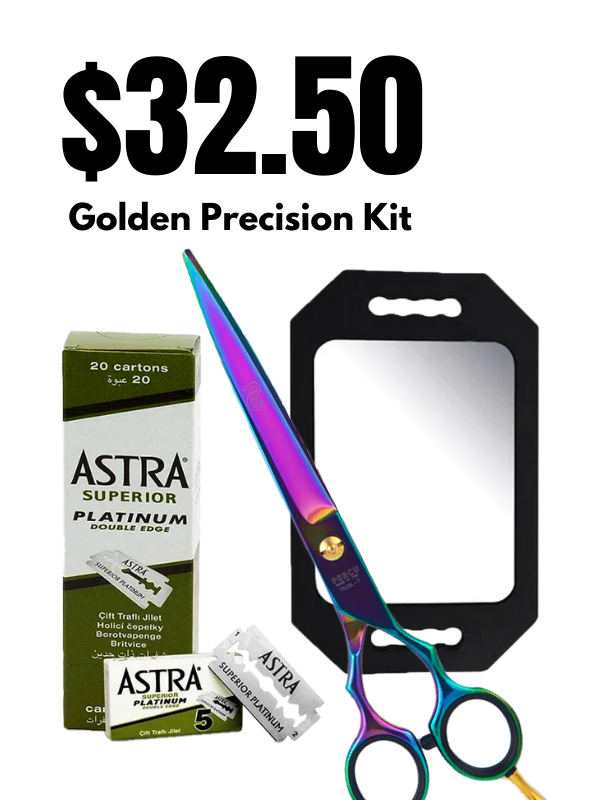 Premium Shears, Razor Blades, and Rectangular Mirror for Precision Cuts ...