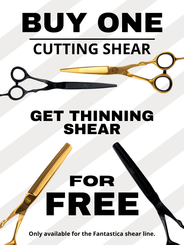 Percu Fantastica Line Professional Shears + Free Thinning Shears - Top ...