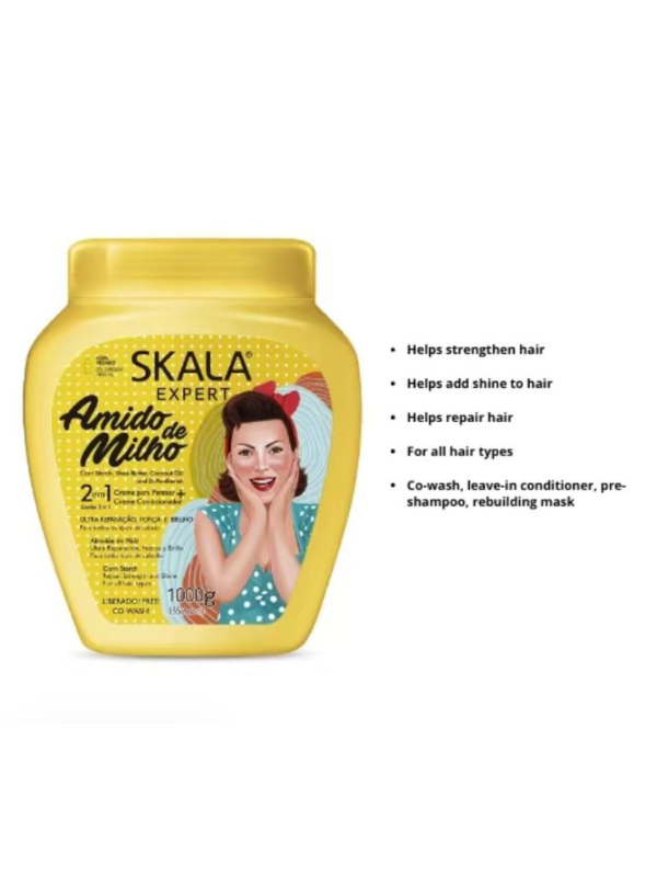 SKALA Hair Treatment Cream 2-in-1 Amido de Milho – Hydration, Strength ...