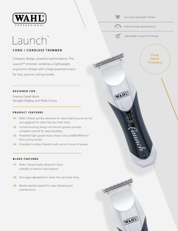 Wahl Launch Trimmer #3026215 — Vip Barber Supply