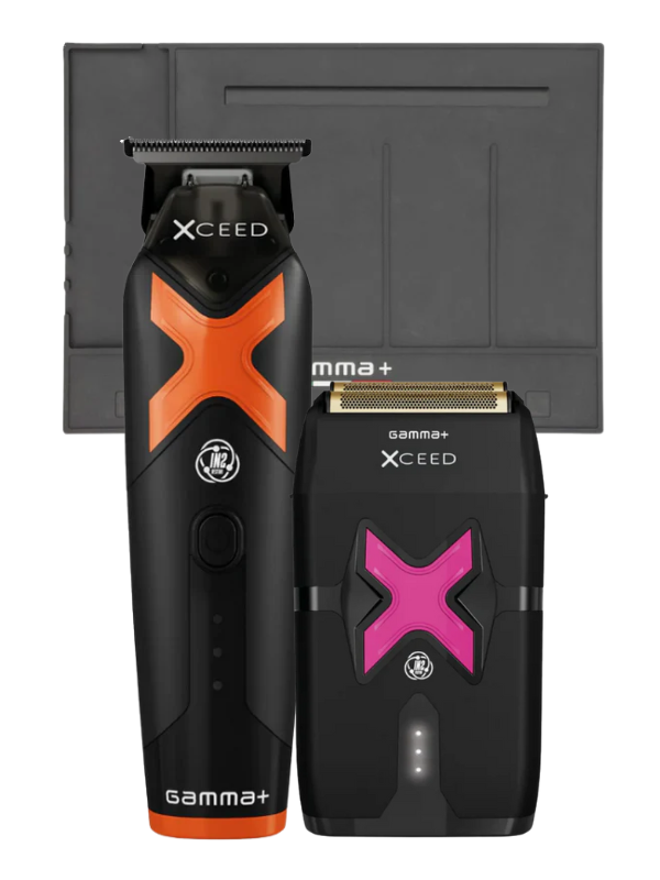 XCEED Power Pack, Gamma+ Shaver, Trimmer & Mat Bundle — Vip Barber Supply