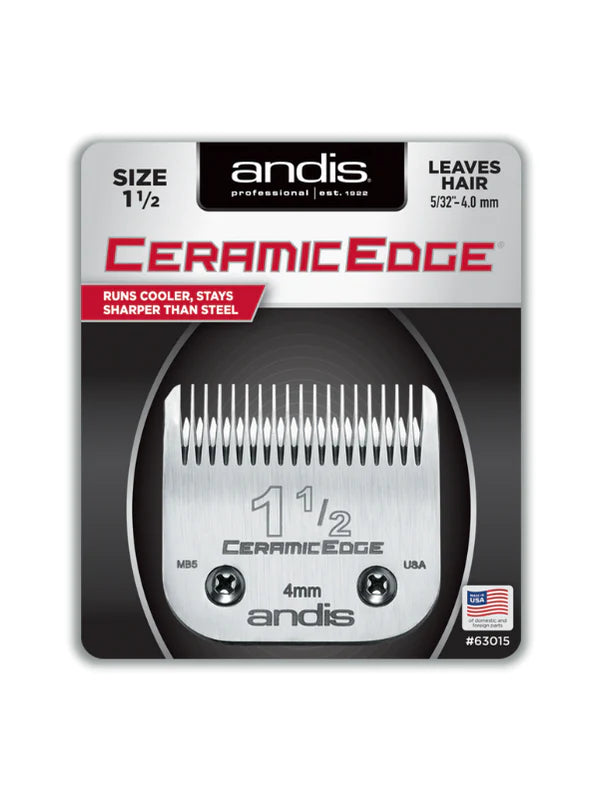 Andis CeramicEdge Detachable Blade Size 1 1/2 - Precision Grooming ...