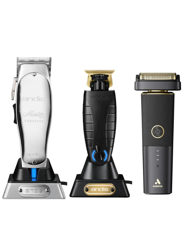Andis Master Cordless, GTX EXO Trimmer, resUrge Shaver Combo - Ultimate ...