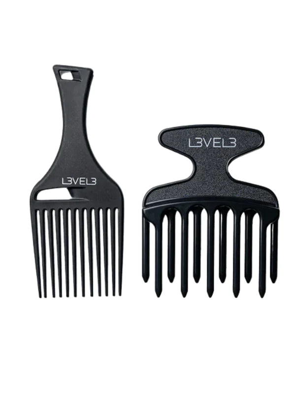 L3VEL3 Hair Pick Comb Set: Ultimate Styling for Every Curl Type — Vip ...