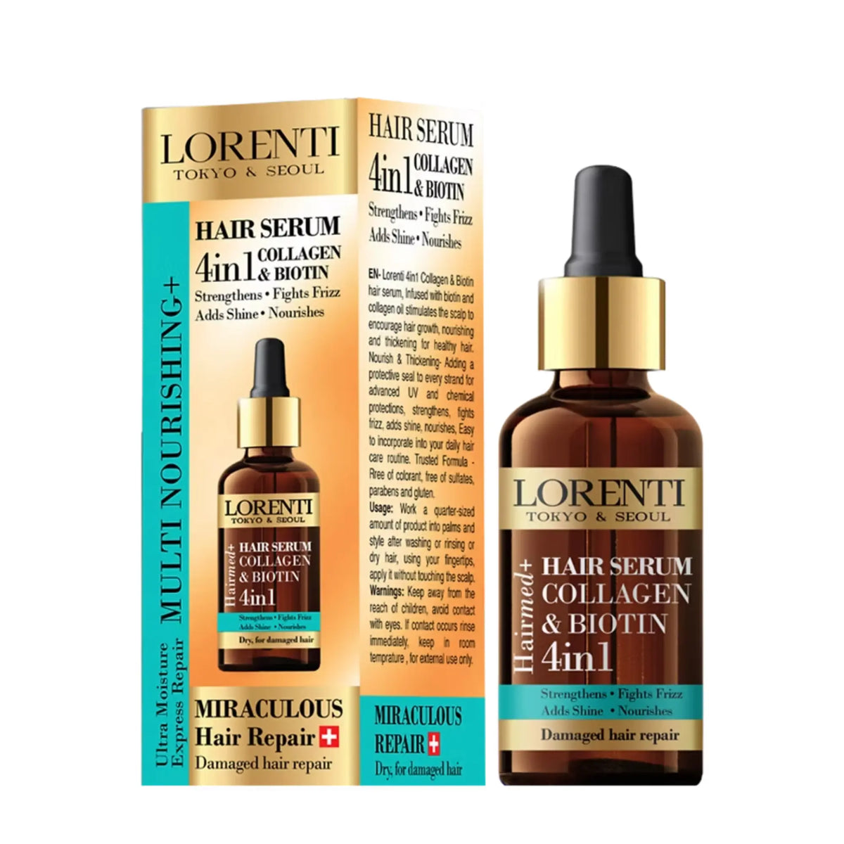 Lorenti Hair Serum Collagen & Biotin 50ml — Vip Barber Supply