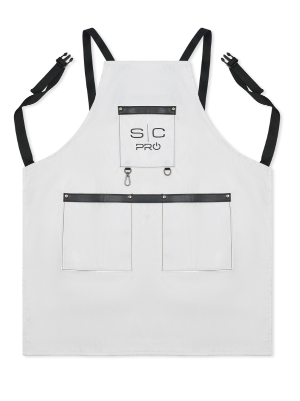 StyleCraft Pro White Apron – Premium Barber Apron — Vip Barber Supply