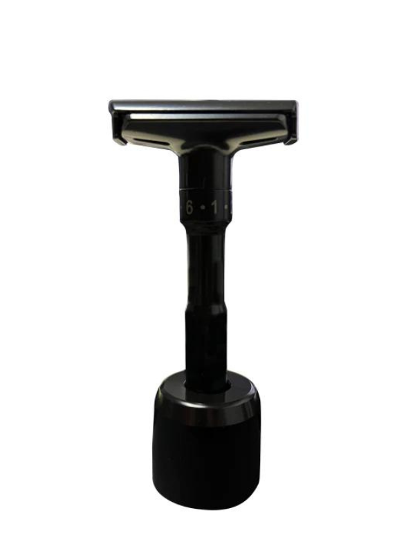 The Shave Factory Premium Safety Razor Black — Vip Barber Supply