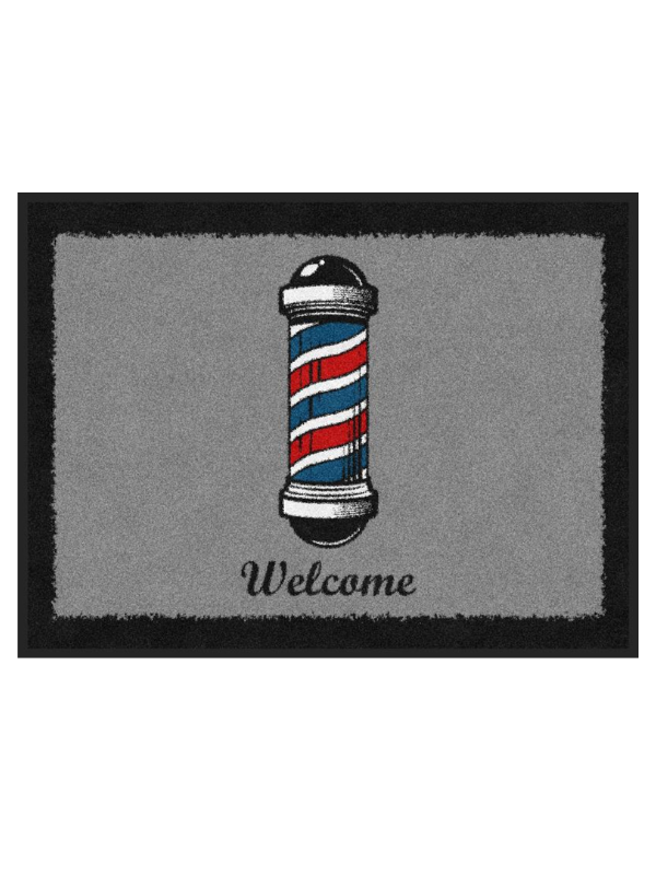 Welcome Floor Mat - Barber Pole Horizontal (New Design) 3'x4' — Vip ...