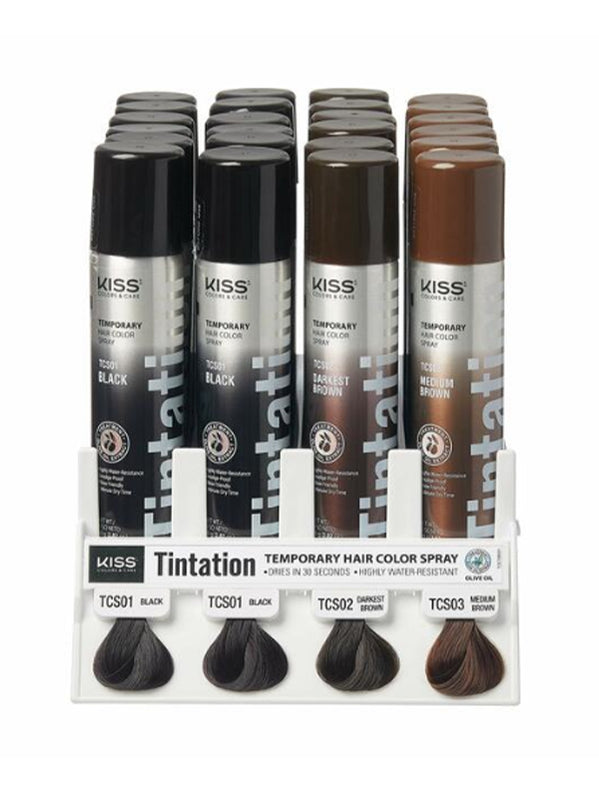 Kiss Tintation Temporary Hair Color Spray Assorted Colors — Vip Barber ...